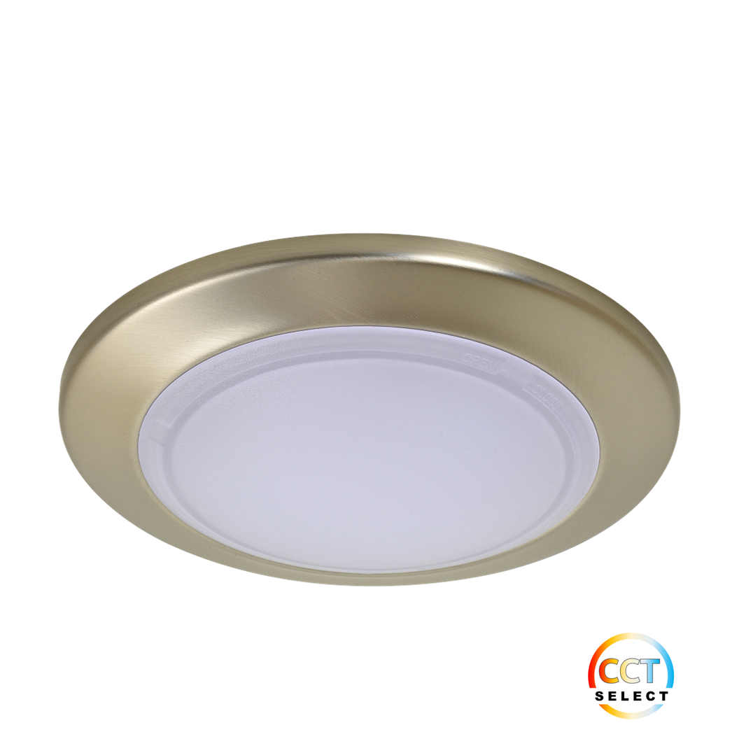 7.4" Surface Mount Dome 3CCT Nickel - Candex Lighting