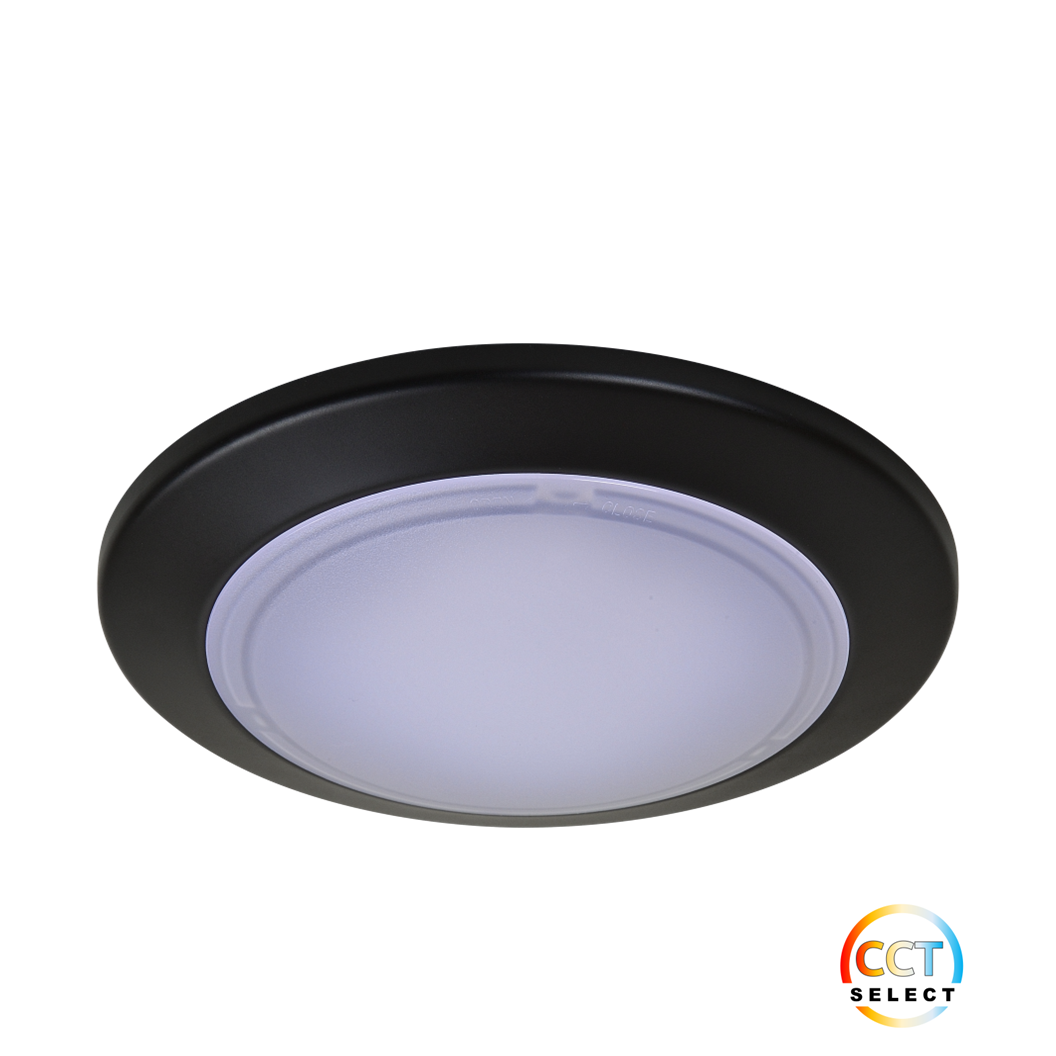 7" Surface Mount Dome 3CCT+Night Silver - Candex Lighting
