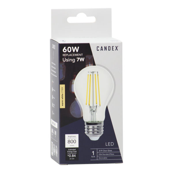 A19 60W-Equal 2700K T20 T24 JA8 - Candex Lighting